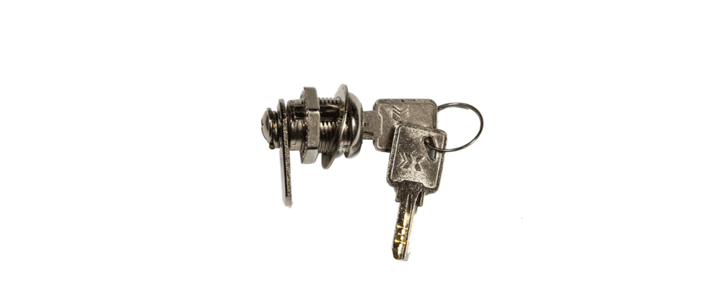 Lock Assembly with Key (K608)- Top Panel – Anywhere Cart